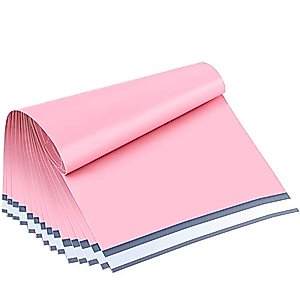 UCGOU Poly Mailers 14.5x19 Inch Light Pink 100 Pack Large Shipping Bags #7 Strong Thick Mailing Envelopes Self Sealing Adhesive Waterproof and Tear Proof Boutique Packaging Postal for Clothing