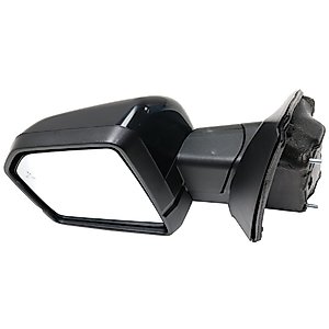 Kool Vue Driver Side Power Heated Mirror for Ford F-150 2015-2020 Power Fold With Signal Light, Blind Spot Monitor, Memory & Puddle Lamp Paintable