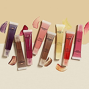 Honest Beauty Gloss-C Lip Gloss, Rose Opal with Coconut Oil + Jojoba Seed Oil| EWG Certified + Dermatologist Tested & Vegan + Cruelty free | 0.33 fl. Oz