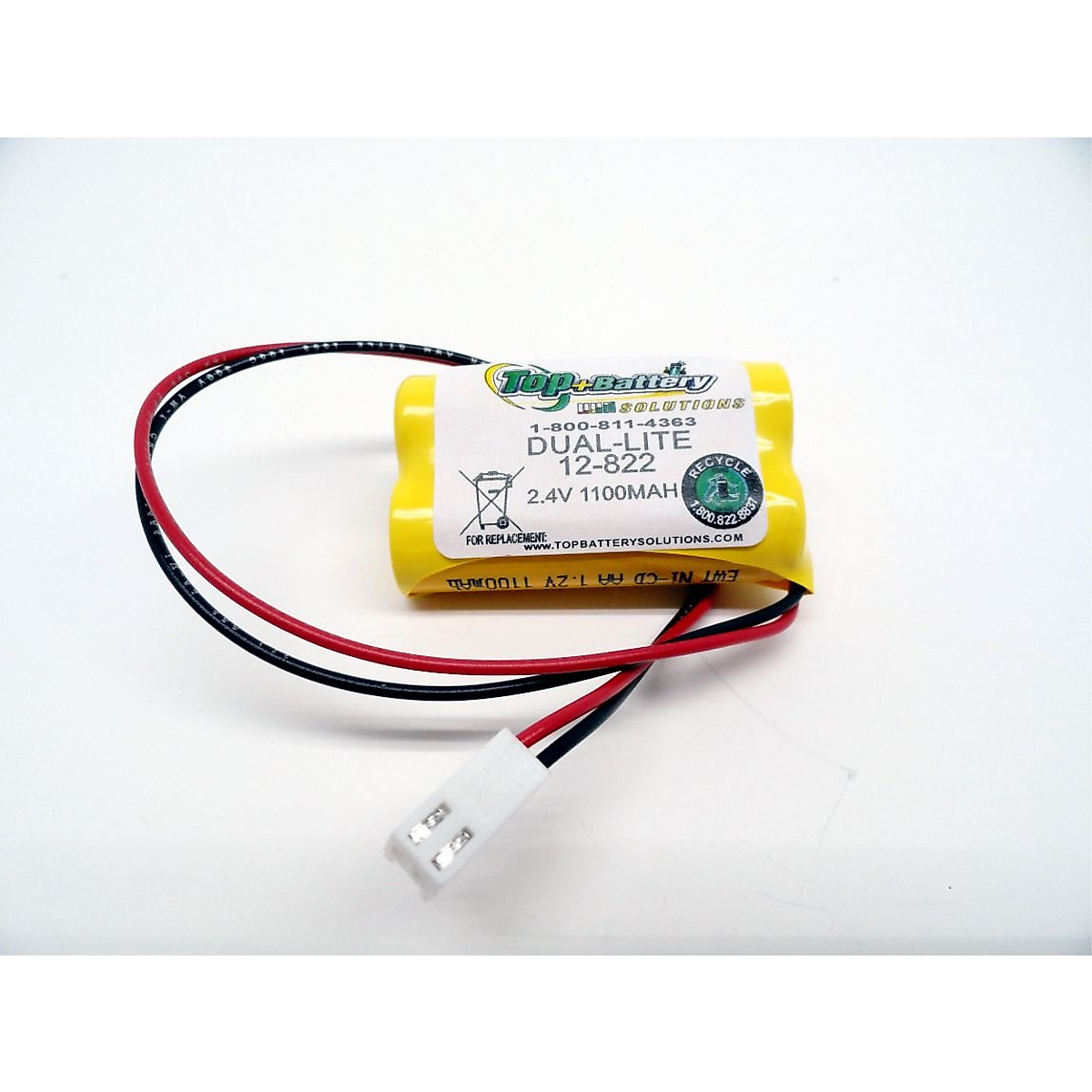 10PCS Dual-Lite 12-822,012-0822,12-822E Replacement Battery