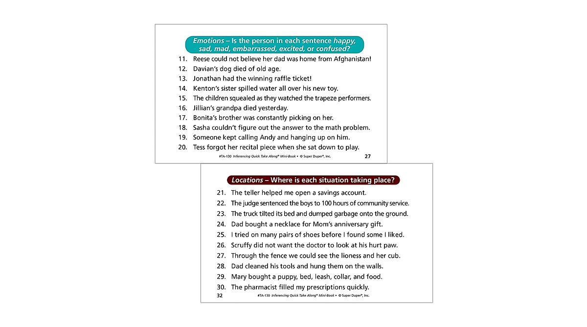 Inferencing Quick Take Along Mini-Book | Boost Kids' Reading Skills