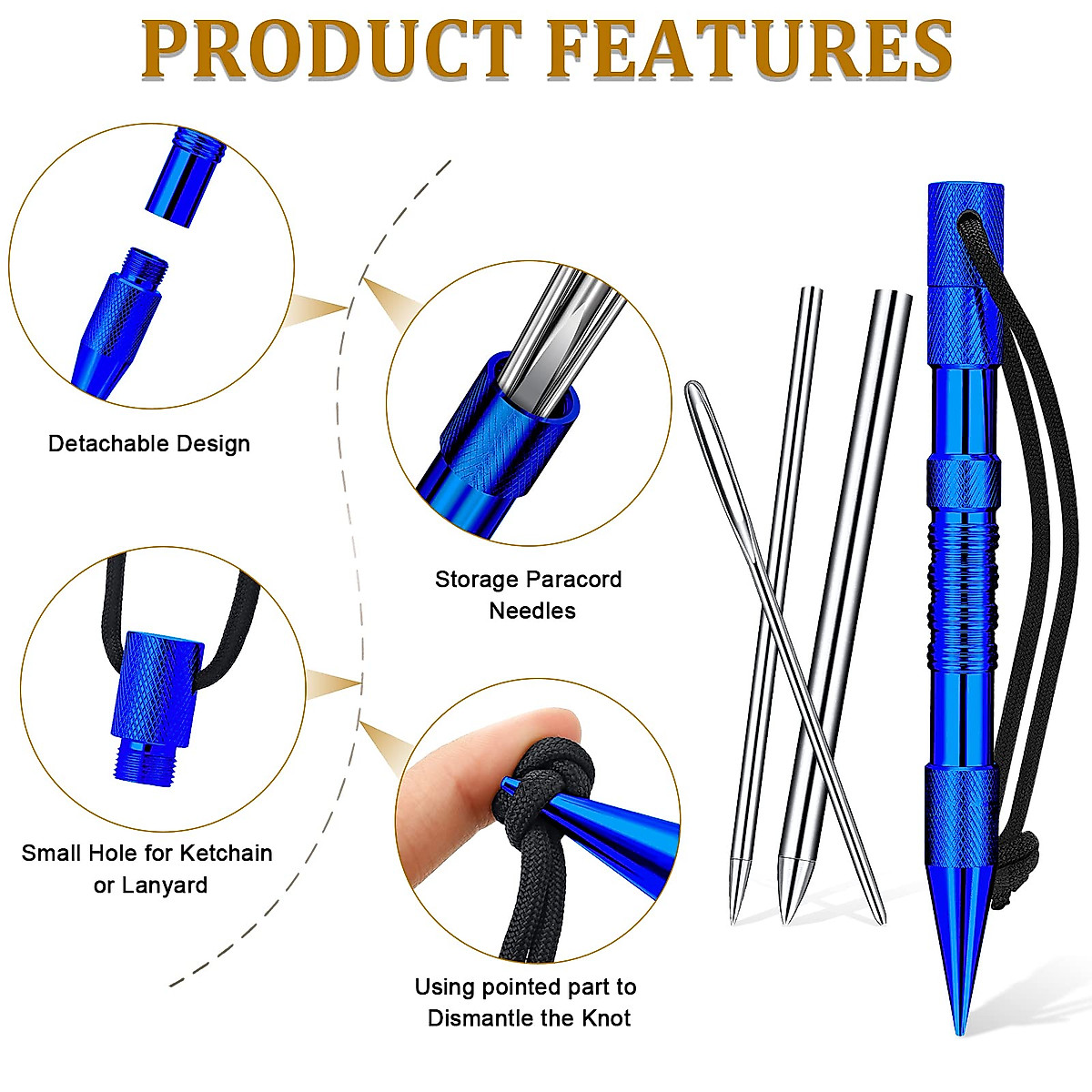 BBTO Paracord Bracelet Kit with Adjustable Length Paracord Jig, Stainless Steel Stitching Set, Army Green