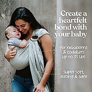 Nalakai Ring Sling Baby Carrier. Eco-Friendly, Soft Bamboo and Linen Baby Sling, Baby Wrap. Comfort, Style, and Giving Back - Carry Your Little One with Love
