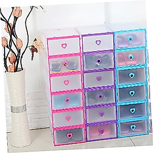 WATIIFUFU 4pcs Box Shoes Storage Shoes Organizer Shoe Holder Shoes Case Container Clamshell Pp