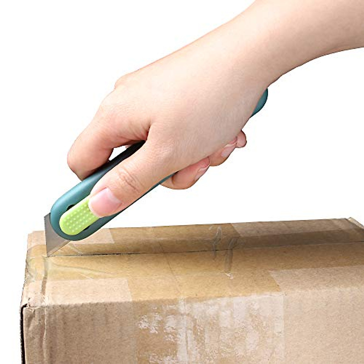 Nova Safety Knife, Utility Knife, Compact Cut, Box Cutter, Ambidextrous Design, Replaceable and Durable Blade, Ideal for Heavy Duty Cut, Warehouse, Home, for Cutting Boxes, Cartons, Parcels. (3 Pack)