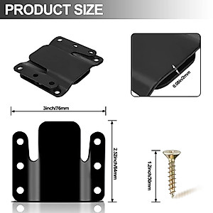 DEEPDREAM 8 Pcs Sectional Couch Connectors Metal Couch Clips Sofa Connector Interlocking Furniture Connector with 50 Pcs Screws…