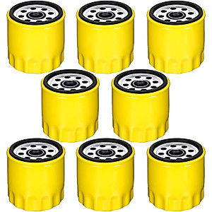Therwen 8 Pcs 52 050 02 Oil Filter Extra Capacity Oil Filter Compatible with Kohler Engine Lawn Mower CH11-CH25 CV11-CV22 M18 M20 SV715 SV725 SV735 52 050 02 5205002S 52 050 02-S1