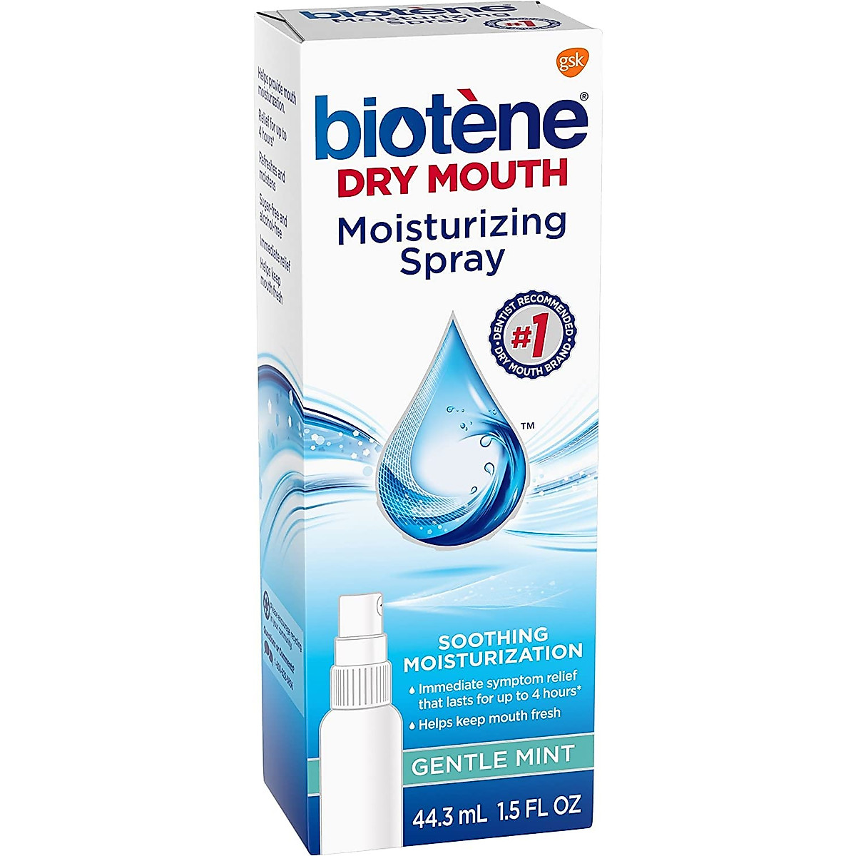 Biotene Moisturizing Mouth Spray 1.5 fl oz (Pack of 2)