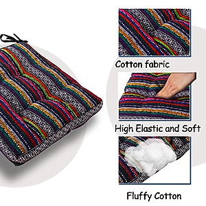 Big Hippo Patio Chair Cushions 17 X 17 X 2 Inch Chair Pad Soft Square Chair Seat Cushions for Patio Furniture Home Garden Office Outdoor Indoor with Ties