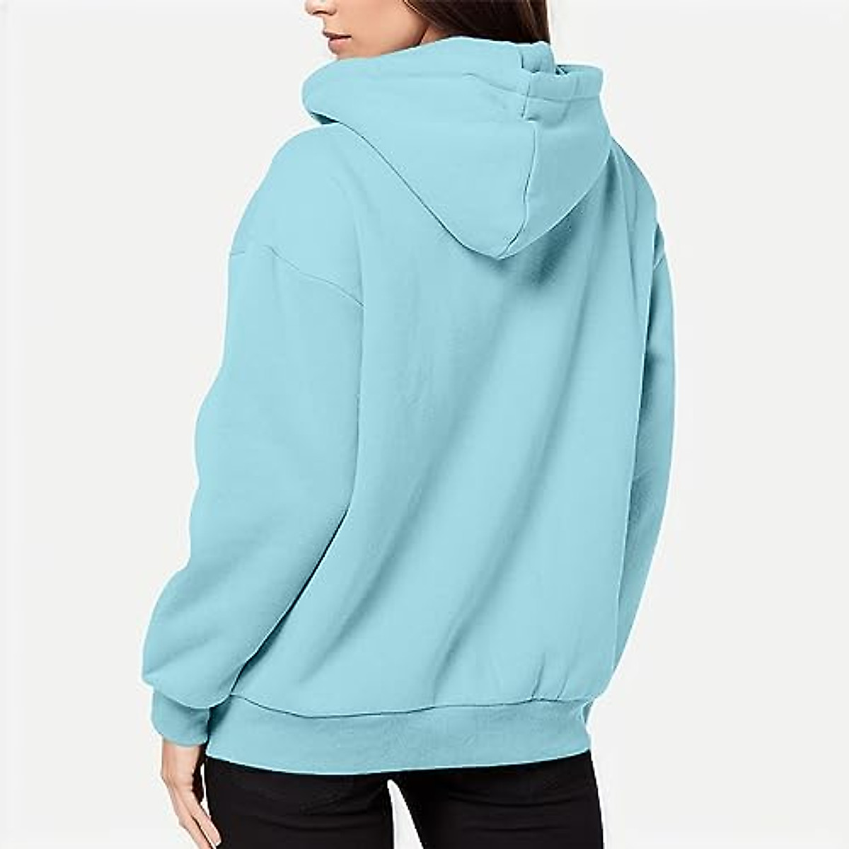 Women's Fashion v Neck Cut Out Sweater Sherpa Bomber Jacket Women Black Crop top Hoodie Blue Hood with Fur Black Winter Coat with Fur Womens Workout Tops for Women Hiking Jacket Women Knitted Women