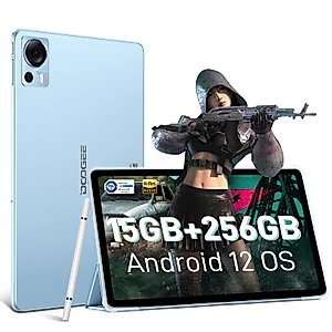 DOOGEE T20 Android Tablet, 2K FHD 10.4 Inch Tablets Android, Octa-Core 15GB RAM＆256GB ROM(TF 1TB), 2.4G/5G Wi-Fi, 8300mAh Battery, 8+16MP Camera,Android 12 Tablet