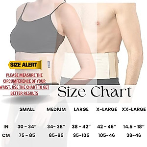 Umbilical Hernia Belt for Men and Women - Abdominal Support Binder with Compression Pad - for Incisional, Epigastric, Ventral, Inguinal Hernia - Belly Button NaveL (Medium (Pack of 1))