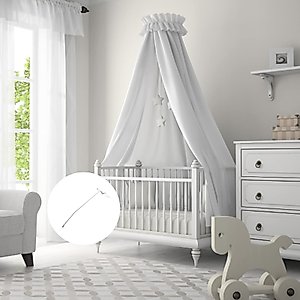 Toyvian Crib Canopy Net Holder Rack: Net Stand Holder Rack for Cot Bed Bracket Accessories 1 Set