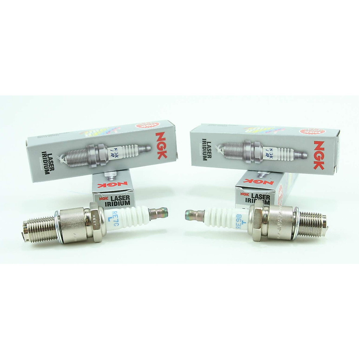 4 New NGK Laser Iridium Racing Spark Plugs RE7CL RE9BT Mazda RX-8 1.3 R2