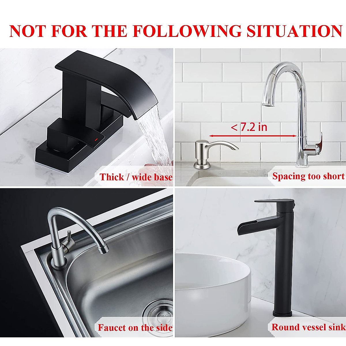 YATOISUR Silicone Faucet Splash Guard - 14.4” x 5.4” Sink Splash Guard - Faucet Water Catcher Mat with Sink Mat & Soap Dish & Sponge Holder 3 in 1 for Kitchen, Farmhouse, Bar & RV (Clear)