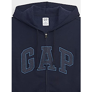 GAP mens Logo Hoodie Zip Sweatshirt, Tapestry Navy, Large US