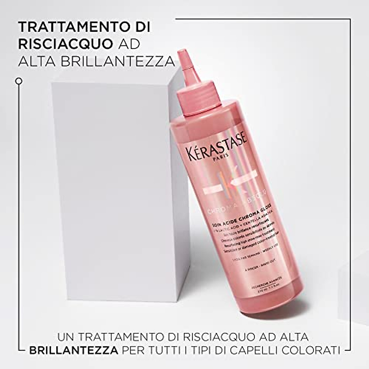 KERASTASE Chroma Absolu Chroma Hair Gloss | High Shine Treatment for Damaged Color-Treated Hair | Strengthens and Adds Shine | Lightweight Formula with Lactic Acid | Soin Acide | 7.1 Fl Oz