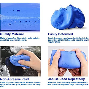 WildAuto Car Detailing Clay Bar 2PCS 100g Auto Magic Clay Bar Cleaner for Car Wash