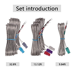 ExploreHome Set of 6 Replacement Speaker Wire Cord Cable Kits for Sony DAV-HDX275 DAV-HDX475 DAV-HDX576WF DAV-HDX589W DAV-HDX675 DAV-HDX678WF DAV-HDX900W Surround Sound System Speaker Cord