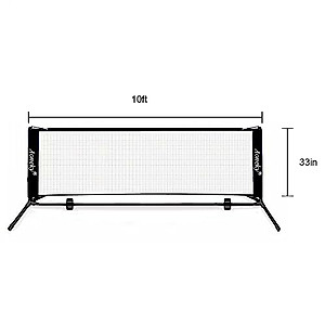 Aoneky Protable Driveway Pickleball Set - Driveway Pickleball Game (10ft, Pickleball Net + Marker)