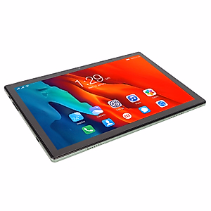 DAUERHAFT 10.1 Inch Tablet Dual Speakers Dual Camera Support 100-240V Fast Charging 8GB 256GB Tablet for Android 12 for Home (US Plug)