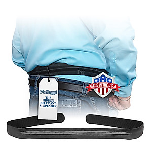 NoSaggs Hidden BELT Pant Suspender for Men – Keep Pants Up Without Suspenders – L-XXL 35-46" Waist