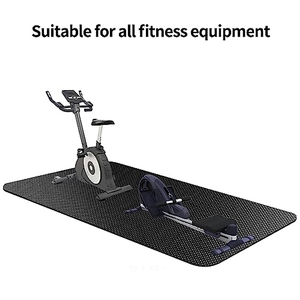 Exercise Equipment Mat,Treadmill Mat, Exercise Bike Trainer Mat, Fitness Home Gym Mat, Elliptical Mat,Spin Bike Mat,Small And Large Exercise Mat,Workout Pads For Floor,Workout Matt For home Gym Carpet