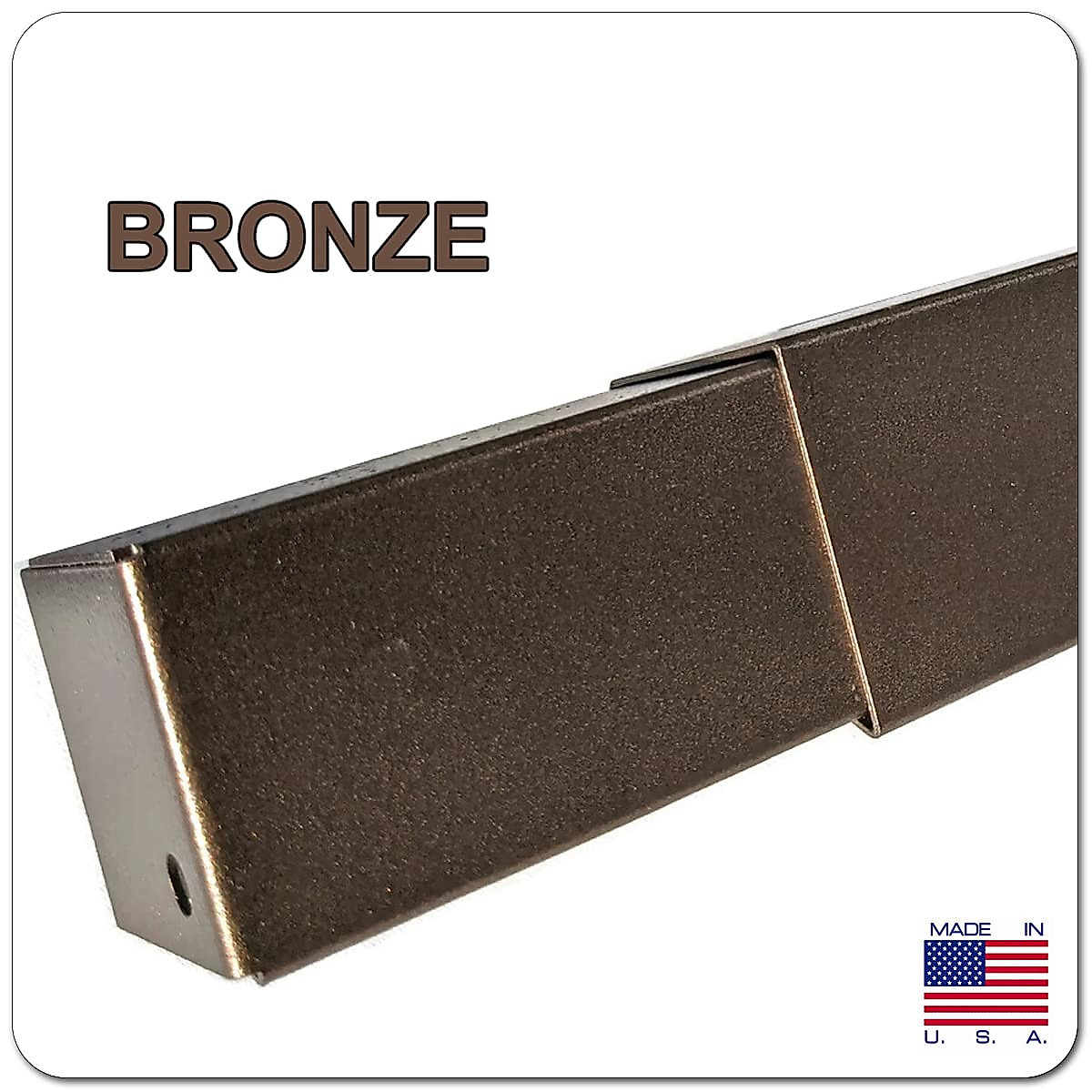 Midwest Hearth Adjustable Rod and Valance Kit for Fireplace Spark Screens (Antique Bronze) Made in USA