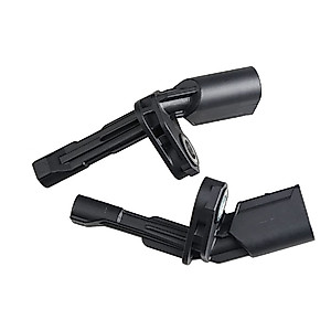 WMPHE 2 Pcs Rear ABS Wheel Speed Sensor Compatible with Audi TT, VW Amarok Beetle Bora CC Golf GTI Jetta Passat Rabbit, Seat Leon, Porsche Carrera GT, Replacement for 1K0927807, 1K0927808