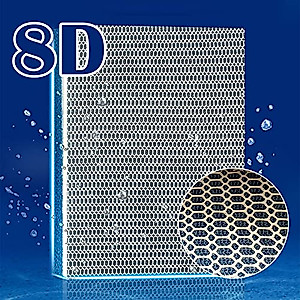 Eagles 8D Aquarium Filter Media,11.8 x 47.2 Inches Pond Filter Medi for Fish Tank and Pond, Washable and Reusable Koi Pond Filter Pad 8-Layer Super Filtering Effect Fish Pond Filter