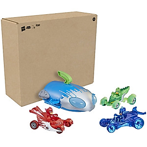 PJ Masks Hasbro PJ Ultimate Adventure Set Preschool Toy,Rocket HQ Playset with 3 Action Figures and 3 Vehicles,Age 3 and Up (Amazon Exclusive)