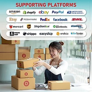 Arkscan 2054K-BT for Bluetooth Wireless Shipping Label Printer on iPhone Windows Mac Chromebook Android Support Amazon Ebay Paypal Shopify Shipstation UPS USPS FedEx Fanfold Direct Label