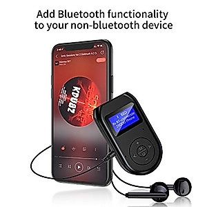 ZIIDOO Visible Bluetooth Transmitter and Receiver,4-in-1 Wireless ...