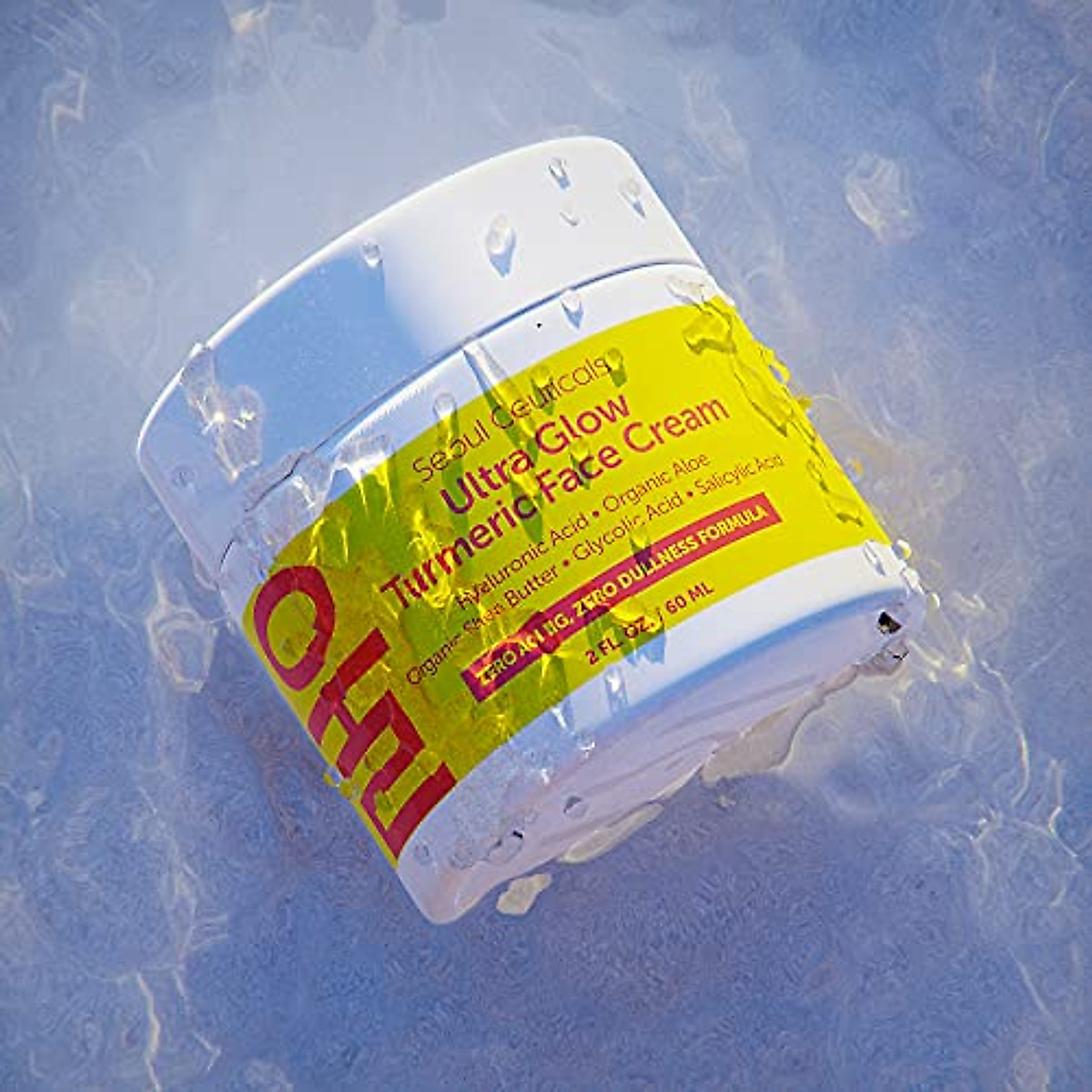 Korean Skin Care Turmeric Cream – Korean Face Moisturizer for Dull Dry Skin Korean Beauty Skincare – Salicylic Acid Cream + Hyaluronic Acid Cream + Glycolic Acid Cream – K Beauty for Glowing Skin 2oz