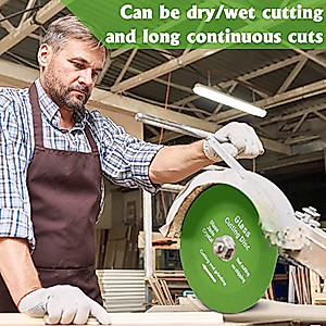 Glass Cutting Disc for Angle Grinder, Green Thin Saw Blade Wheel Glass Ceramic Cutting Tool 4 inch Ultra-Thin Diamond Saw Blade Wheel (3 Pcs)