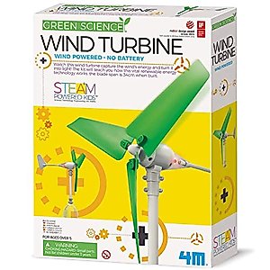 4M Wind Turbine Science Kit, Green Science Small