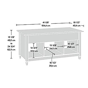 Sauder Edge Water Lift Top Coffee Table, Estate Black finish