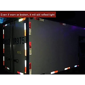 Zcintert Reflective Safety Tape 2 Inch x 33 Feet, DOT-C2 Red & White Conspicuity Reflector Strip for Trailer Truck Vehicle