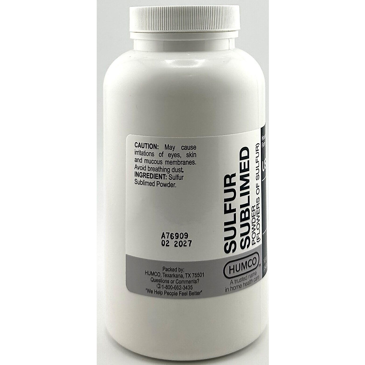 Humco Sulfur Sublimed Powder USP 12 oz WLM