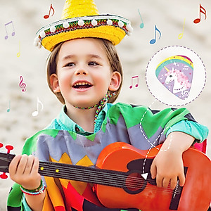 24 Pieces Unicorn Guitar Picks, Unicorn Guitar Picks with 1 Pick Holder Case, Guitar Picks for Guitar Bass Music Instruments