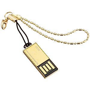 Super Talent Pico-C 64 GB Gold Limited Edition USB 2.0 Flash Drive, Rugged and Water Resistant (STU64GPCG)