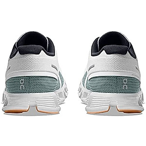 ON Women's Cloud 5 Push Sneakers, White/Cobble, 10.5