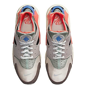 Nike Men's Air Huarache Premium Running Shoes, Enigma Stone/Dusty Sage/Black/Racer Blue, 9.5