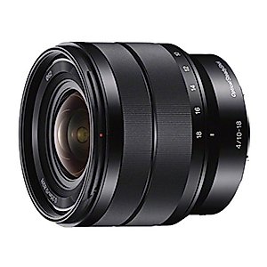 Sony - E 10-18mm F4 OSS Wide-Angle Zoom Lens (SEL1018),Black