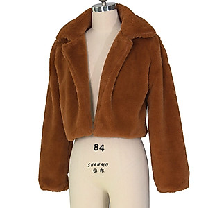 LCMTWX Womens Black Leather Jacket Long Faux Fur Coat Faux Fur Coat Womens Shawls And Wraps Dressy Womens Long White Winter Coats Purple Shag Jacket Fringe Jacket Warehouse Deals Clearance Returns