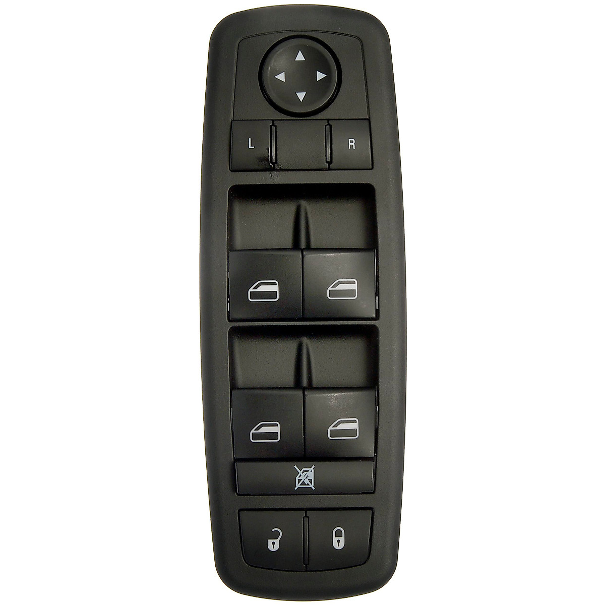 Dorman 901-497 Front Driver Side Master Window Switch Compatible with Select Chrysler / Dodge / Jeep Models Black