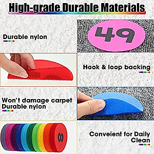 100 Pcs Colorful Carpet Markers for Classroom & Activities