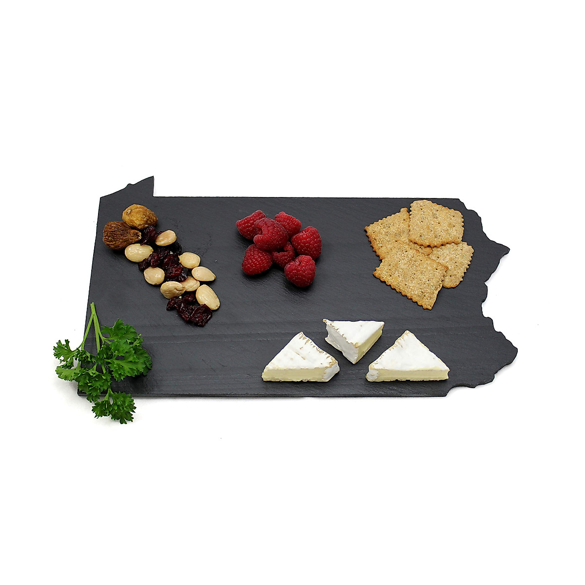 Custom Pennsylvania Black Slate Cutting Board, Serving Tray, or Cheese Board- Personalized with Laser Engraving