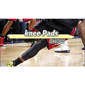 Yusland-1 Pair Knee Pads Leg Gear Support Work Construction Sport Volleyball Basketball Motorcycle Protective Gel for Women Men Youth Kids (X-Small, Black)