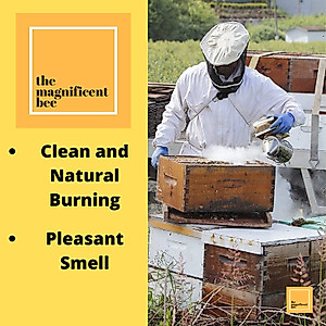 The Magnificent Bee Smoker Pellets, 54 Pack, Natural Hive Beekeeping and Beekeeper Accessories for Honey Bees, Clean and Natural Burning, Pleasant Smell for Outdoor Use | USA Brand